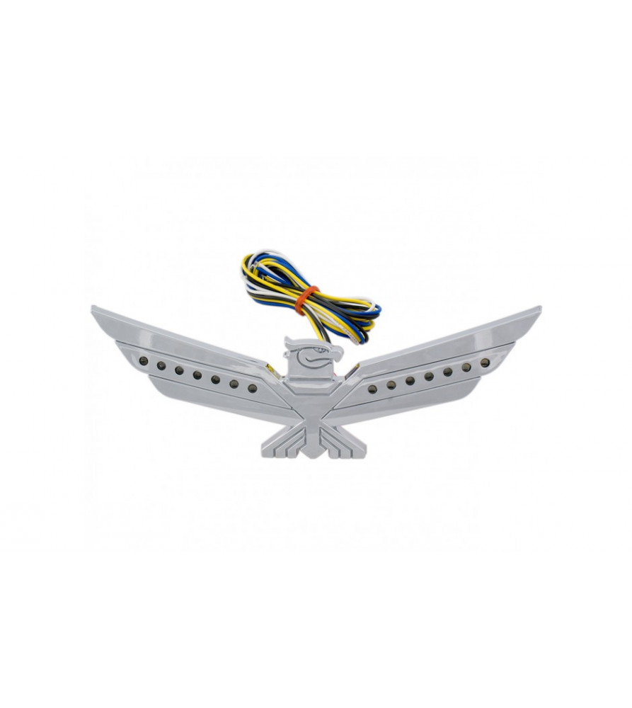 LED Amber Lighted Gold or chrome Eagle Emblem